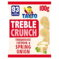 Tayto Treble Crunch Farmhouse Cheddar & Spring Onion Flavour Potato ...