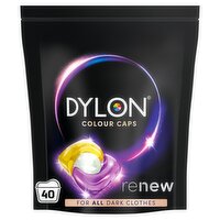 Dylon Renew Black Detergent: Colour Laundry Caps (40WL) - Dunnes Stores