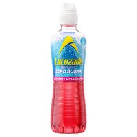 Lucozade Sport Drink Zero Sugar Raspberry & Passion Fruit 500ml ...