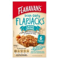 Flahavan's Salted Caramel Irish Oaty Flapjacks 40g x 6 (240g) - Dunnes Stores