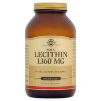 Solgar Soya Lecithin 1360mg 100 Softgels - Dunnes Stores