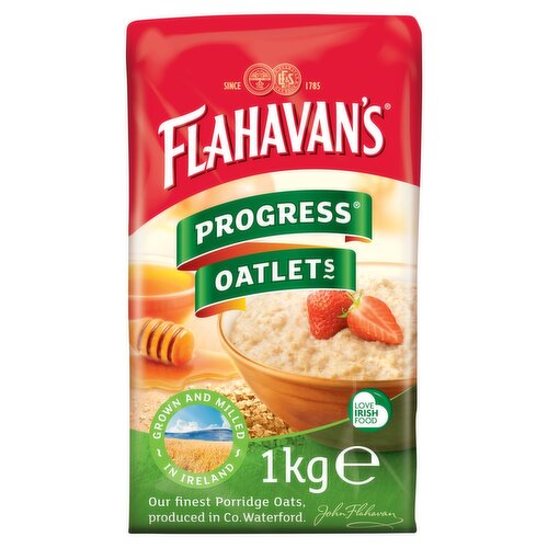 Flahavan's Progress Oatlets Porridge Oats 1kg - Dunnes Stores