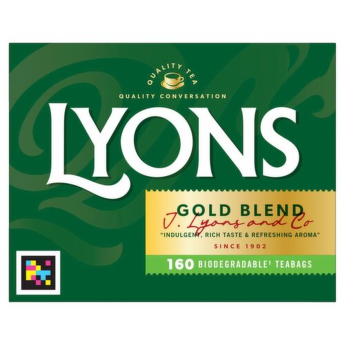 Lyons Gold Blend 160 Biodegradable¹ Teabags 464g - Dunnes Stores