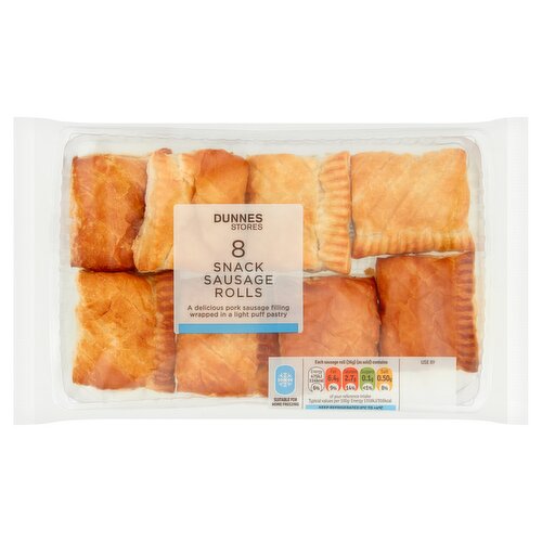 Dunnes Stores 8 Snack Sausage Rolls 288g - Dunnes Stores