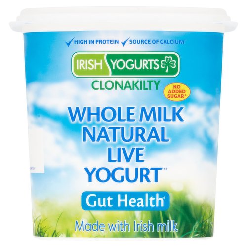 Irish Yogurts Clonakilty Whole Milk Natural Live Yogurt 1kg - Dunnes Stores