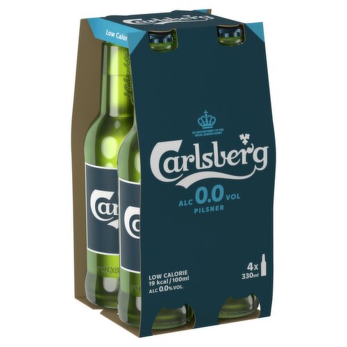 Carlsberg 0,0% Alcohol Free Lager Beer 4x330ml Bottle - Dunnes Stores