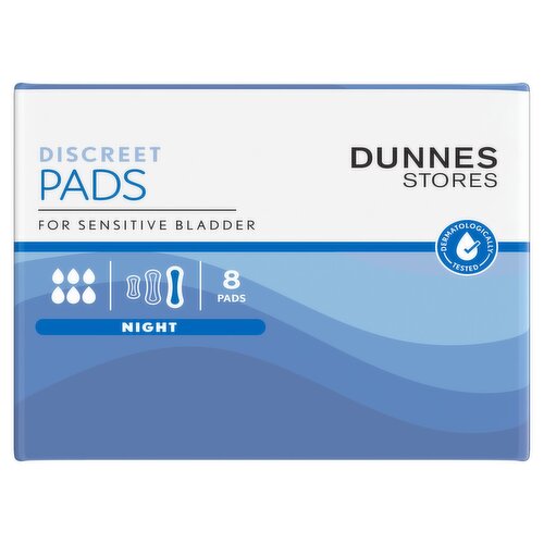Dunnes Stores Discreet Pads Night 8 Pads - Dunnes Stores
