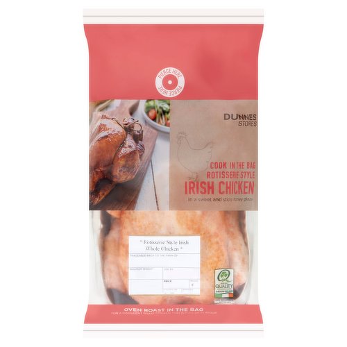 Dunnes Stores Cook in the Bag Rotisserie Style Irish Chicken 1400g ...