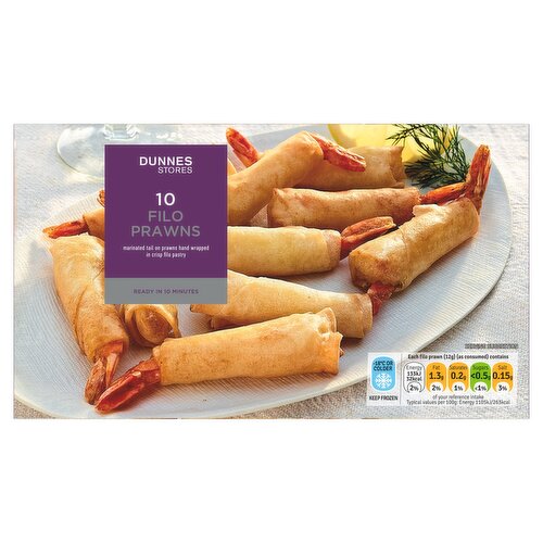 Dunnes Stores 10 Filo Prawns 120g - Dunnes Stores
