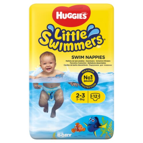Huggies Diapers Little Swimmers 12 Swim Nappies 2-3 3-8kg - Dunnes Stores