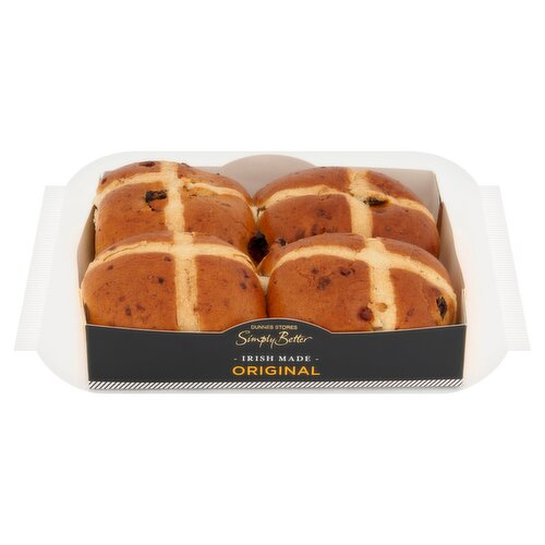 Dunnes Stores Simply Better Irish Made Original Butter Hot Cross Buns ...