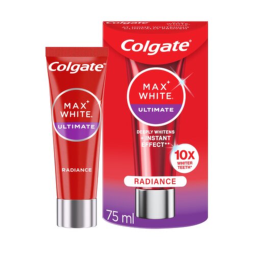 Colgate Max White Ultimate Radiance Teeth Whitening Toothpaste 75ml ...