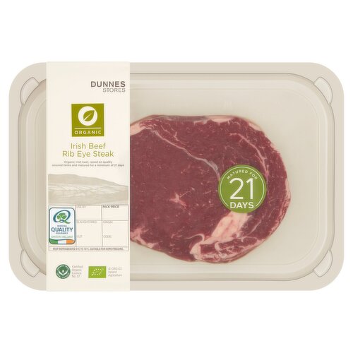 Dunnes Stores Organic Irish Beef Rib Eye Steak 220g - Dunnes Stores