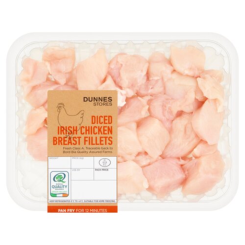 Dunnes Stores Diced Irish Chicken Breast Fillets 360g - Dunnes Stores