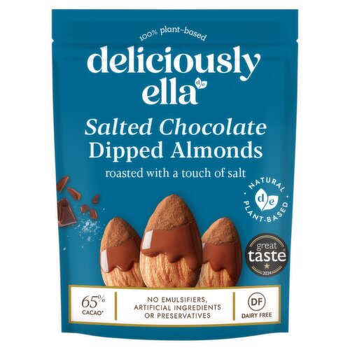 Deliciously Ella Salted Chocolate Dipped Almonds 81g - Dunnes Stores