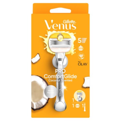 Gillette Venus Pro ComfortGlide Coconut Scented Women’s Razor with Olay ...