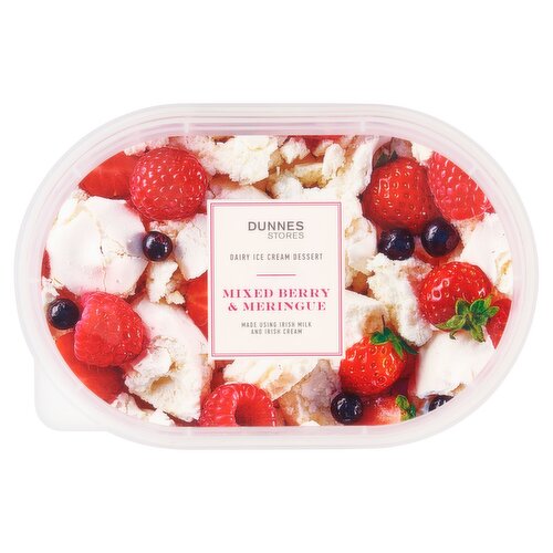 Dunnes Stores Mixed Berry & Meringue Dairy Ice Cream Dessert 900ml ...