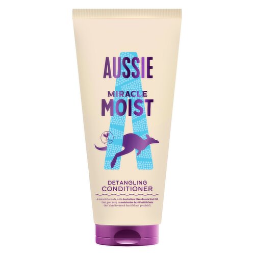Aussie Miracle Moist Conditioner - Vegan - Moisture-Quenching For Dry ...