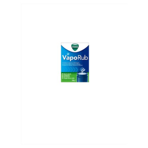 VICKS VapoRub relief of cough cold & flu like symptoms Jar 100g ...