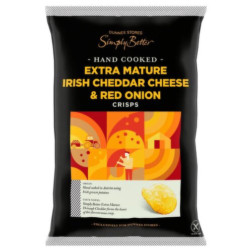 Dunnes Stores Simply Better Hand Cooked Extra Mature Irish Cheddar ...
