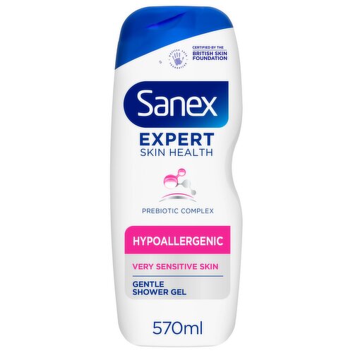 Sanex Expert Skin Health Hypoallergenic Shower Gel Body Wash 570ml ...