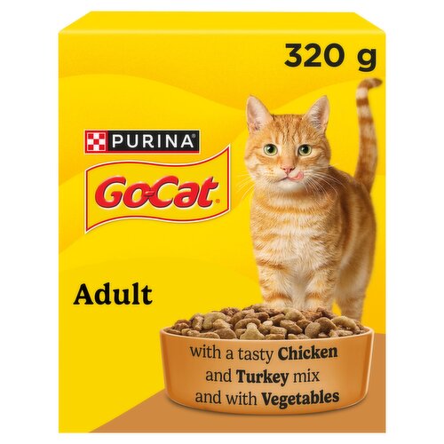 GO-CAT Chicken and Turkey Dry Cat Food 320g - Dunnes Stores