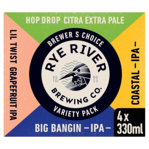 Rye River Brewing Co. Brewer's Choice Variety Pack 4 x 330ml - Dunnes ...