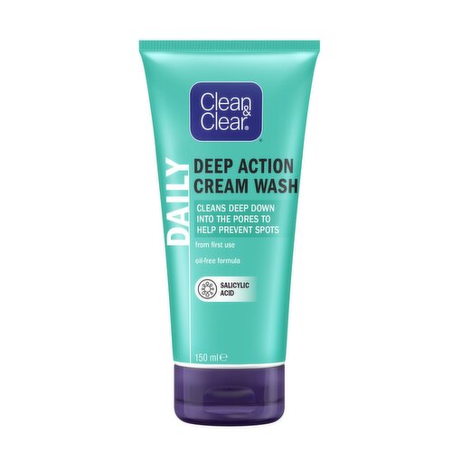 Clean & Clear Deep Action Cream Face Wash 150ml - Dunnes Stores