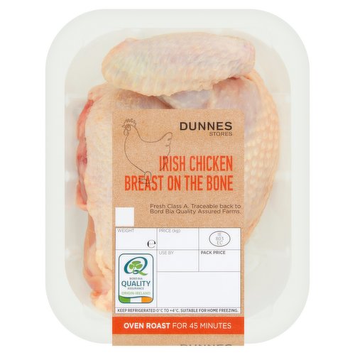 Dunnes Stores Irish Chicken Breast on The Bone 330g - Dunnes Stores