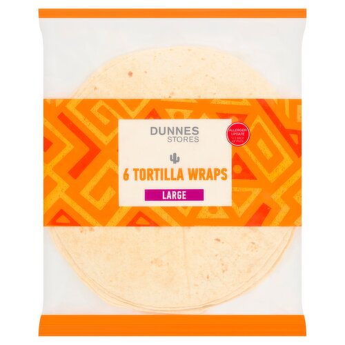 Dunnes Stores 6 Tortilla Wraps Large 370g - Dunnes Stores