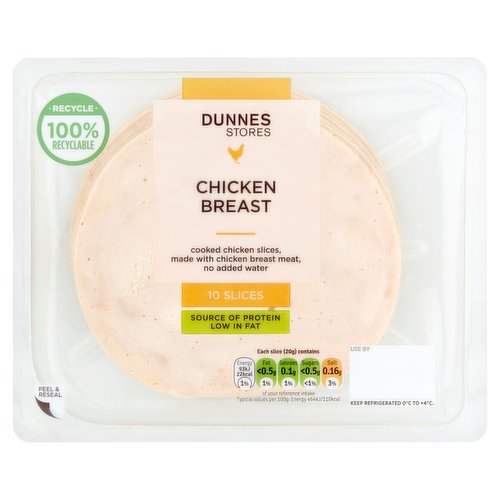 Dunnes Stores 10 Chicken Breast Slices 200g - Dunnes Stores