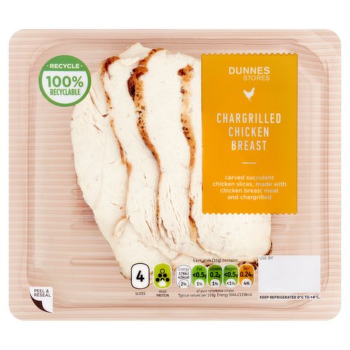 Dunnes Stores Chargrilled Chicken Breast 140g - Dunnes Stores