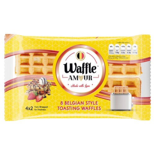 Waffle Amour 8 Belgian Style Toasting Waffles 200g - Dunnes Stores