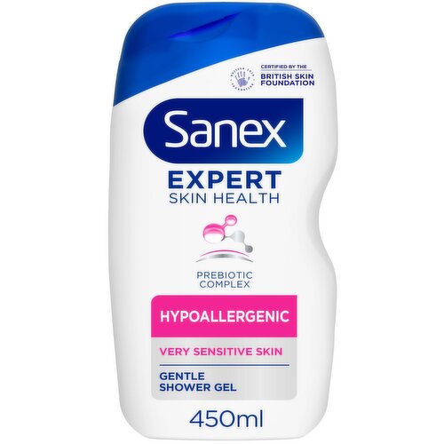 Sanex Expert Skin Health Hypoallergenic Shower Gel Body Wash 450ml ...