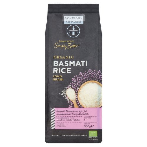 Dunnes Stores Simply Better Organic Basmati Rice 500g - Dunnes Stores