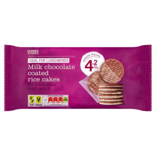 Dunnes Stores Milk Chocolate Coated Rice Cakes 4 x 30g - Dunnes Stores