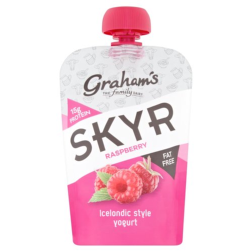 Graham's The Family Dairy Skyr Raspberry Icelandic Style Yogurt 150g ...