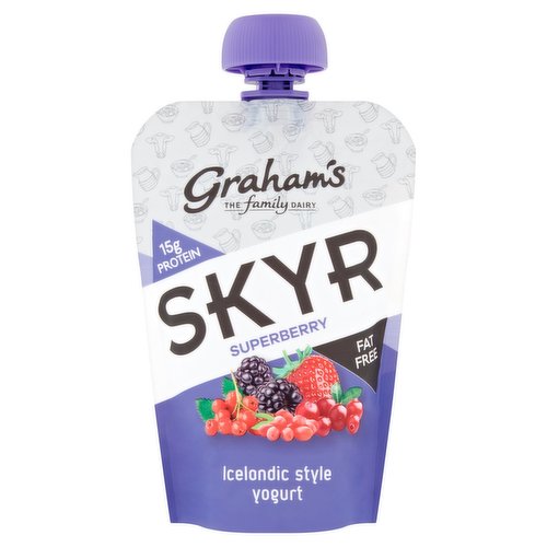 Graham's The Family Dairy Skyr Superberry Icelandic Style Yogurt 150g ...