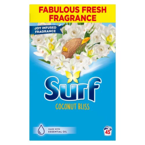 Surf Washing Powder Coconut Bliss 45 washes 2.25 kg - Dunnes Stores