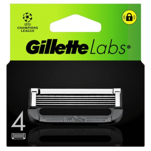 UEFA Champions League Special Edition GilletteLabs, Pack of 4 Razor ...