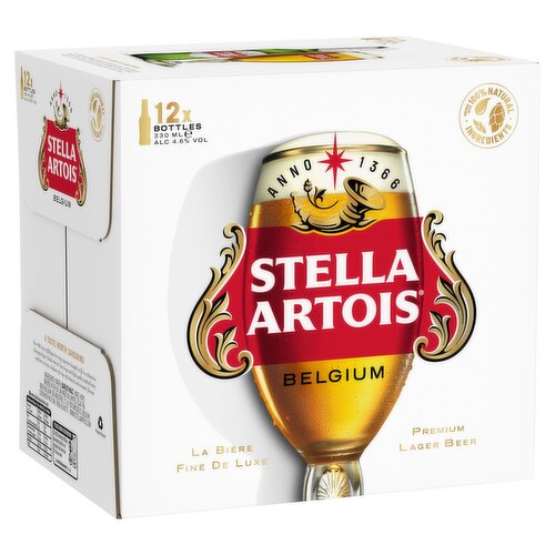 Stella Artois Premium Lager Beer Bottles 12x330ml - Dunnes Stores