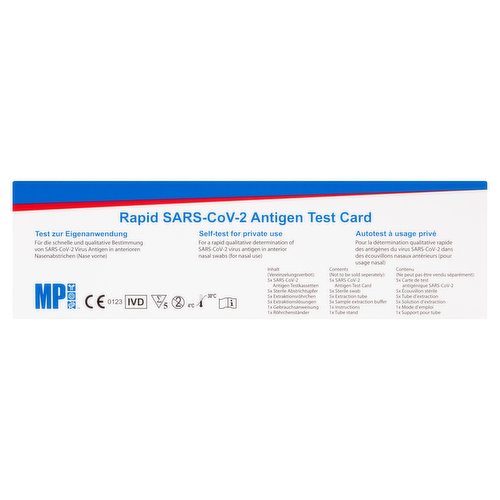 MP Rapid Sars-CoV-2 Antigen Test Card 5 Pack - Dunnes Stores