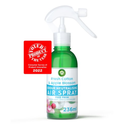 Air Wick Odour Neutralising Air Spray Fresh Cotton & Apple Blossom ...