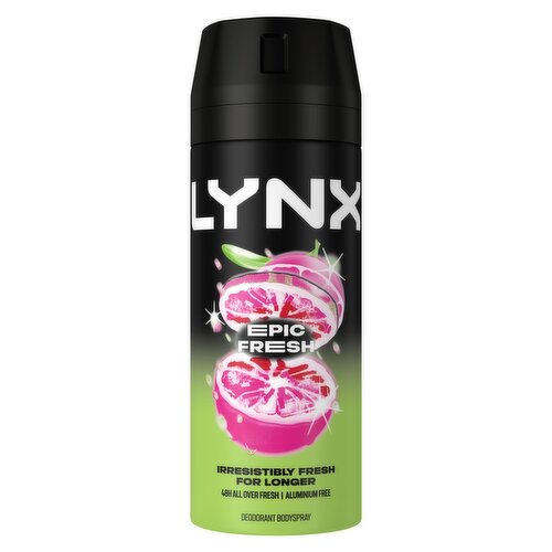 Lynx Aerosol Body Spray Epic Fresh 150 ml - Dunnes Stores
