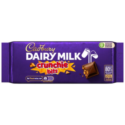 Cadbury Dairy Milk Crunchie Bits Chocolate Bar 180 g - Dunnes Stores