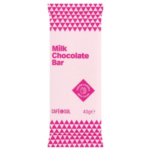 Café Sol Milk Chocolate Bar 40g - Dunnes Stores