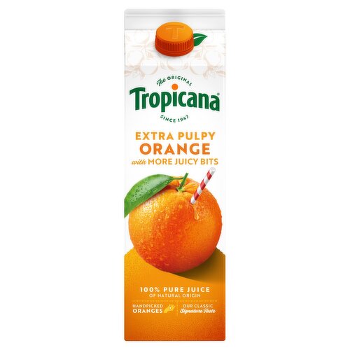 Tropicana Extra Pulpy Orange with More Juicy Bits Fruit Juice 900ml ...