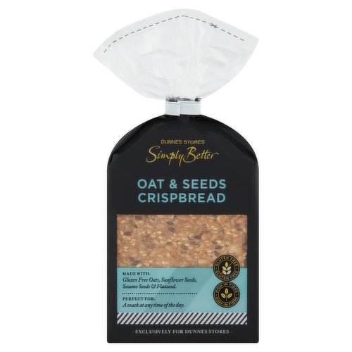 Dunnes Stores Simply Better Oat & Seeds Crispbread 235g - Dunnes Stores