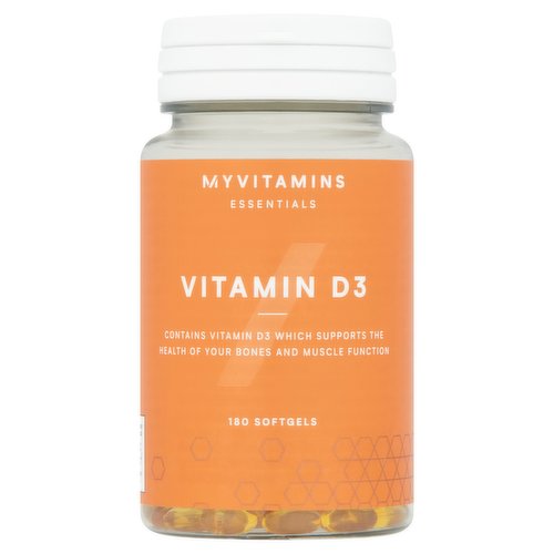 MyVitamins Essentials Vitamin D3 180 Softgels - Dunnes Stores