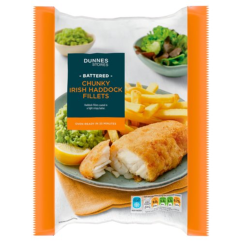 Dunnes Stores Battered Chunky Irish Haddock Fillets 500g - Dunnes Stores
